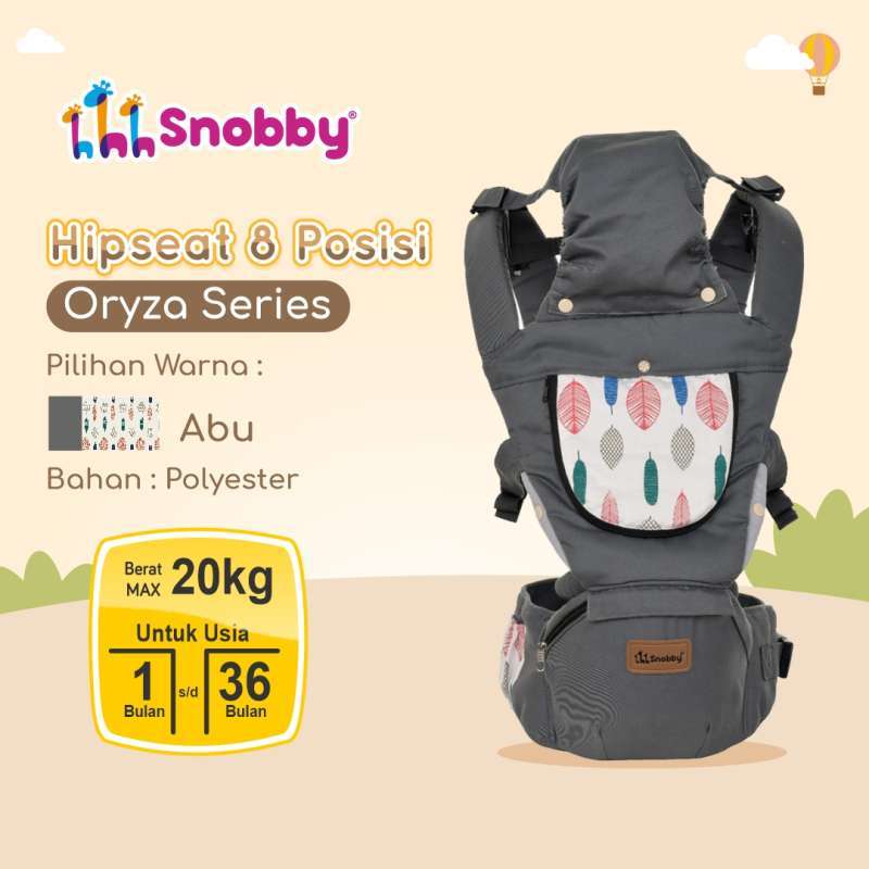 Promo Snobby Gendongan Hipseat 2 In 1 Dan Saku Sirkulasi Oryza Sbg8343 Diskon 50% Di Seller ...