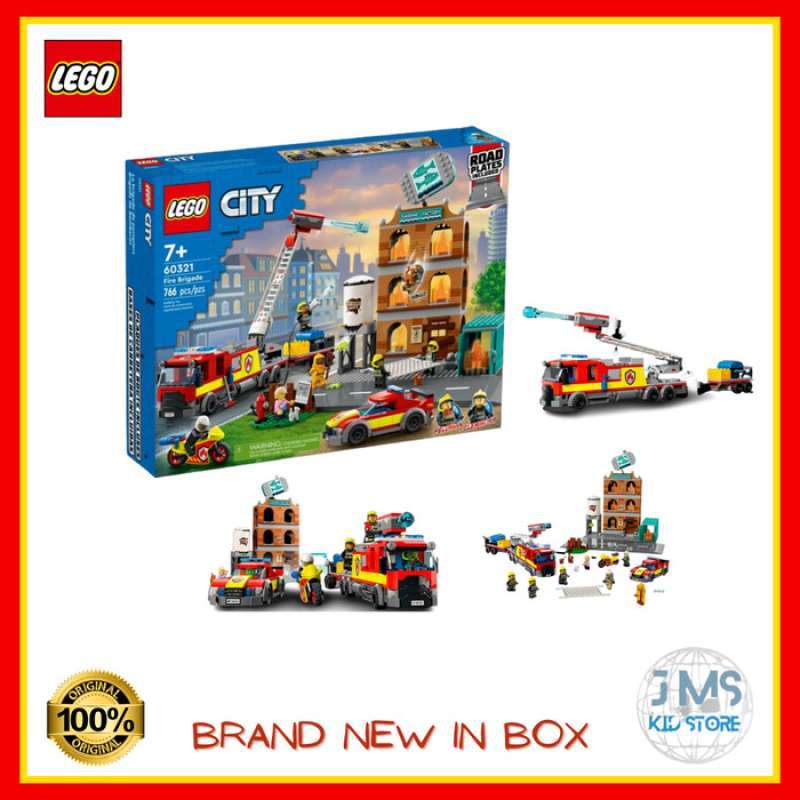 Promo Lego City Fire Brigade 60321 City Firefighter Set Diskon 50% Di ...
