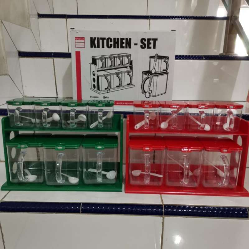 Promo Kitchen Set 756e / Kitchen Set 757 Merek Nagata / Rak Bumbu ...