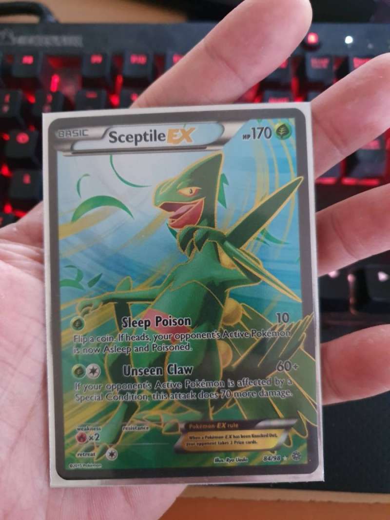 Promo Sceptile Ex - 84/98 - Full Art Ultra Rare Xy: Ancient Gins ...