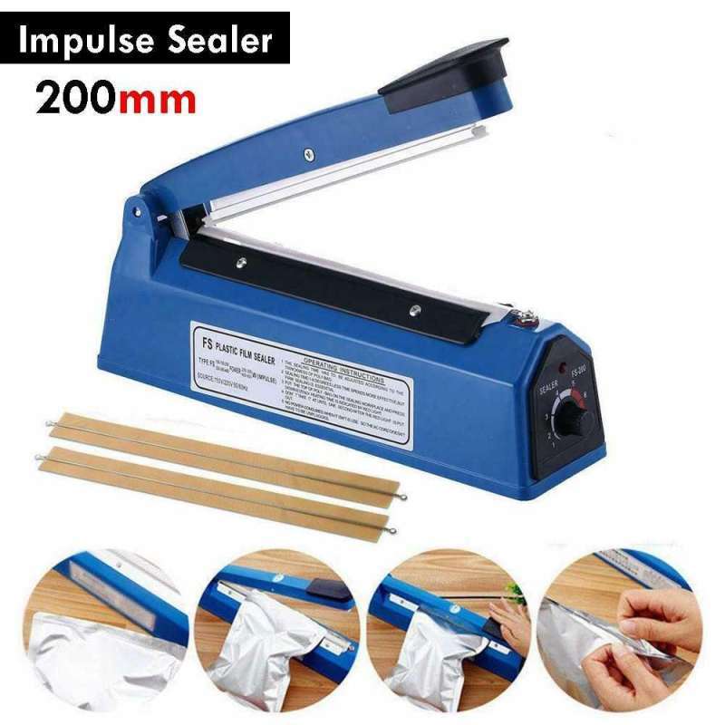 Jual Pfs Mesin Press Perekat Plastik Impulse Sealer 8 Adjustment 200mm ...