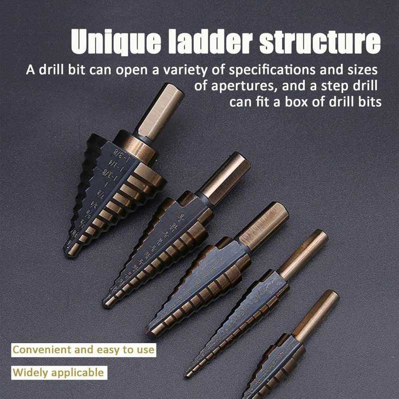 Jual Drillpro Mata Bor Pagoda Spiral Drill Hss Steel 5 Pcs Bihh480 Bor ...
