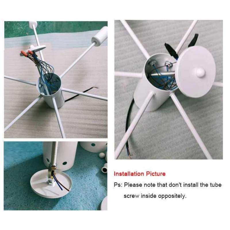 Jual Sikebote Fitting Lampu Plafon Led Minimalis Retro Cabang 8 E27 ...