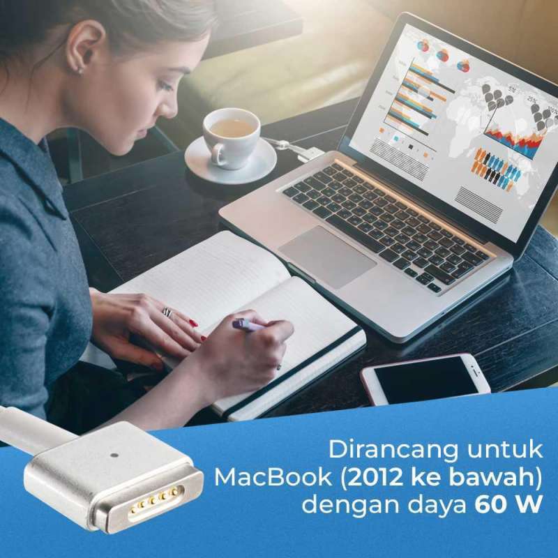 Jual Dc Cable For 60w MagSafe T Tip Laptop Ac Aki Kering Bekas Type C ...