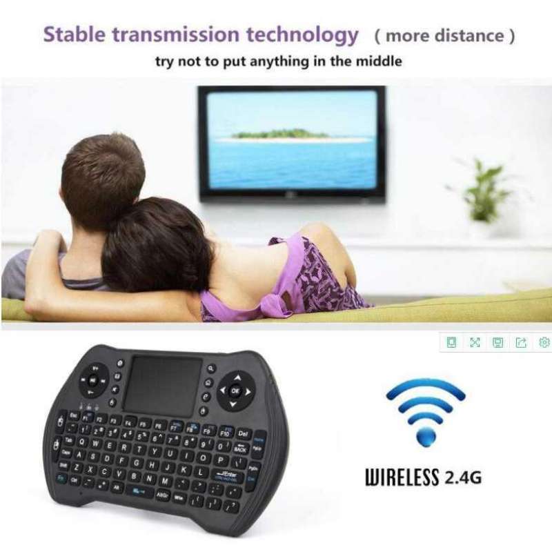 Jual Keyboard Mini Wireless 2.4ghz Rechargeable With Touchpad Mt10 ...