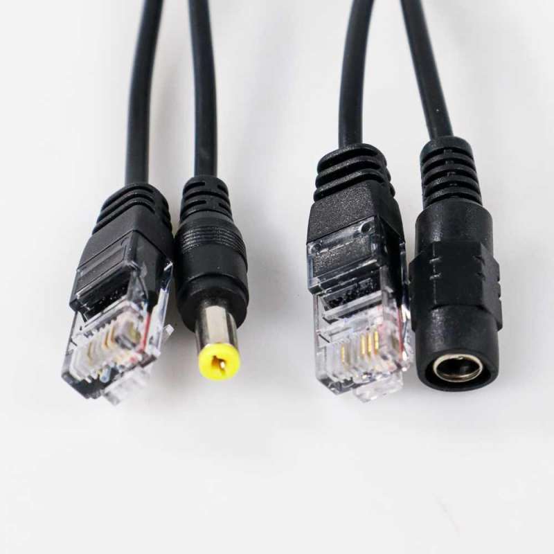Jual Passive Poe Power Over Ethernet Cable With Male Female Power Plug ...