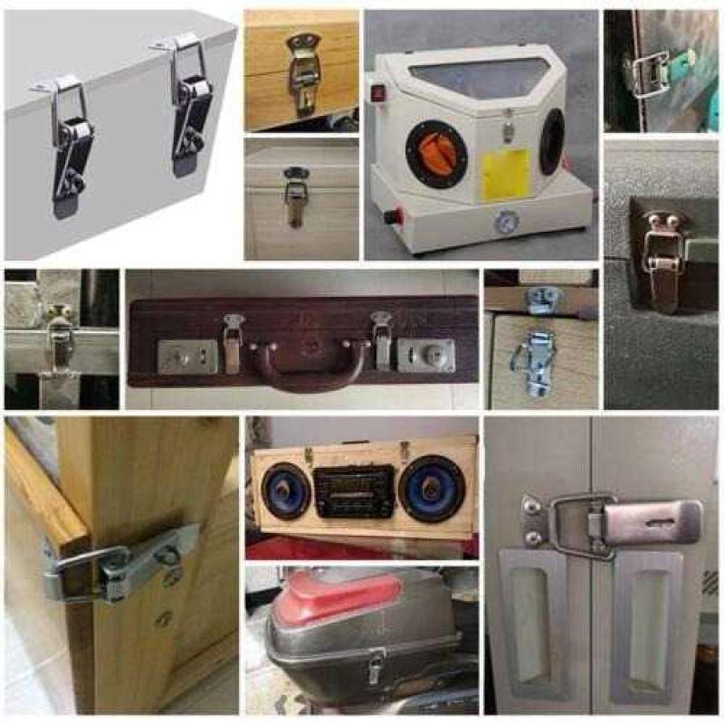 Jual Uxcell Kunci Peti Pengait Koper Spring Loaded Lock Stainless Steel ...