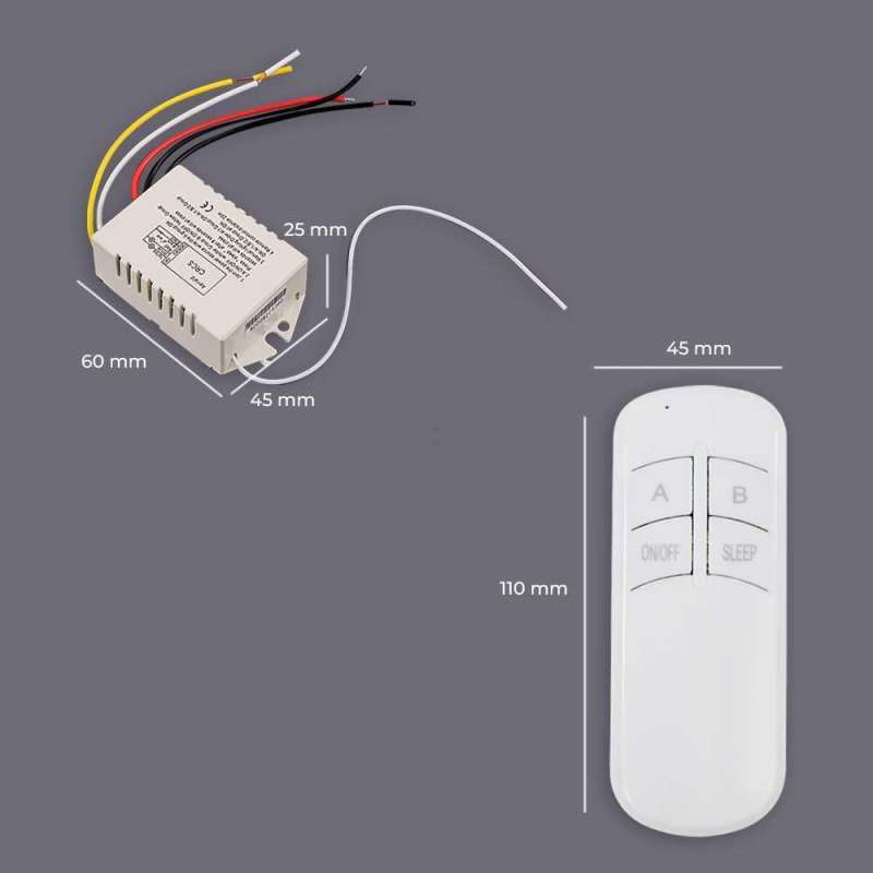 Jual Wireless Remote Control Lampu Rumah 2 Way Yam802 Sakelar Listrik ...