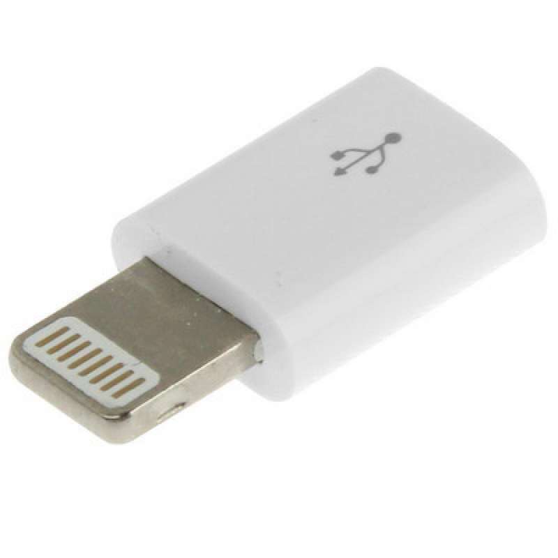 Jual Micro Usb Female To Lightning 8 Pin Adapter For iPhone Kabel ...