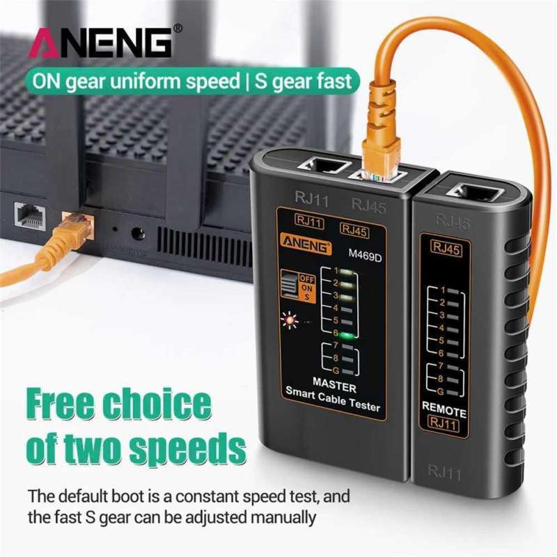 Jual Tester Kabel Jaringan Network Internet Telepon Rj45 Rj11 M469d ...