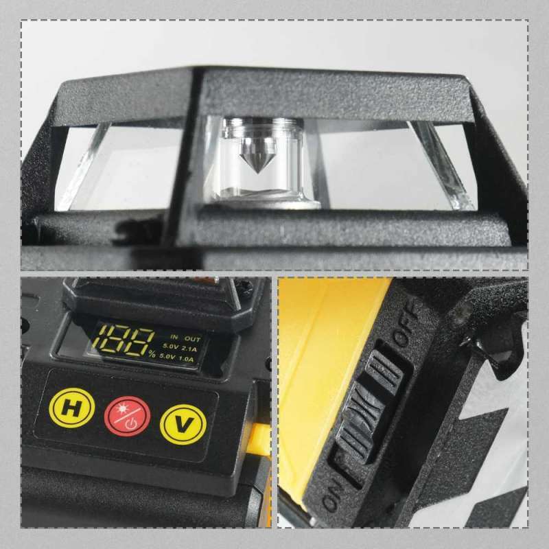 Jual Pracmanu Laser Level Self Leveling 4d 16 Lines Waterproof With ...