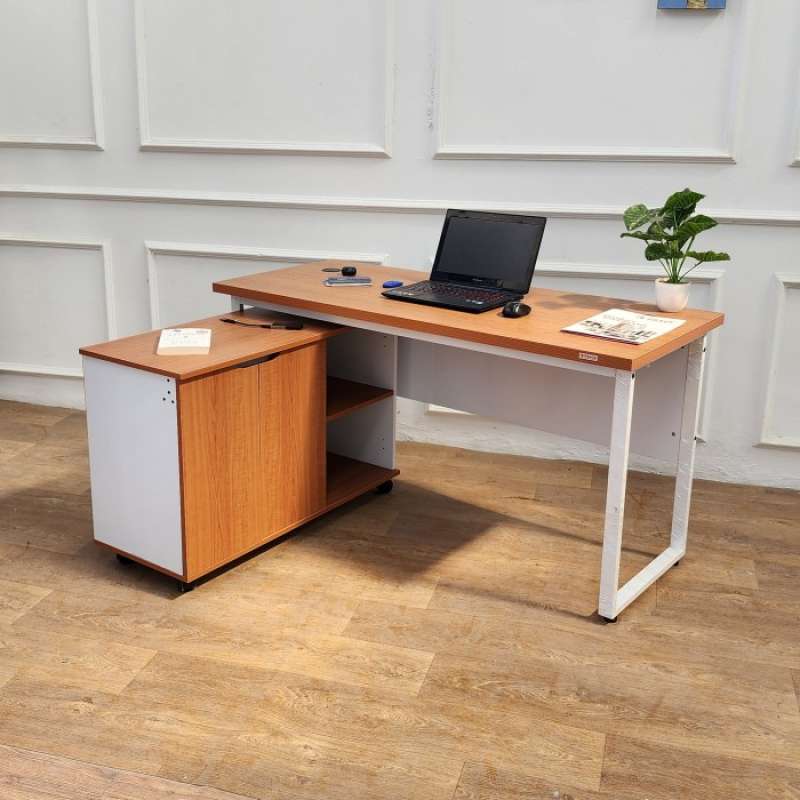 Promo Meja Kerja Meja Tulis Kantor Minimalis Furniture Grace New - 568 ...