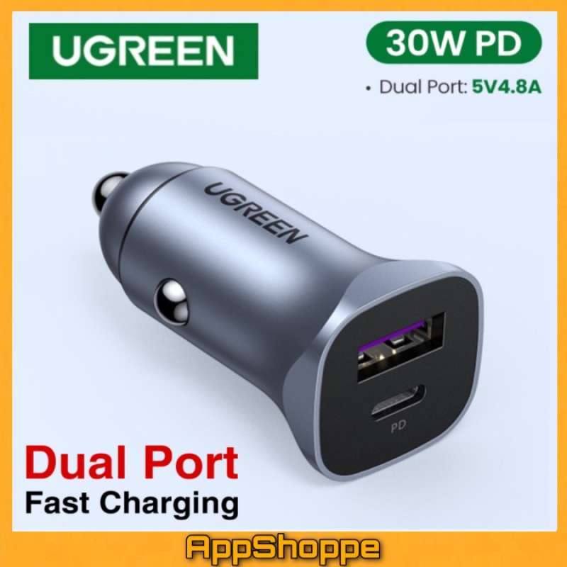 Jual Ugreen Adapter Car Charger Pd 30w Scp 22.5w Dual Port Fast Charging Di Seller Premier ...