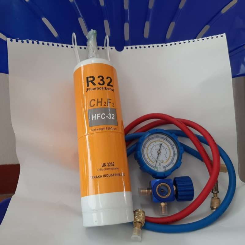 Promo Paket Isi Freon Rumah Ac R32 Lengkap Manifold Selang Adaptor ...