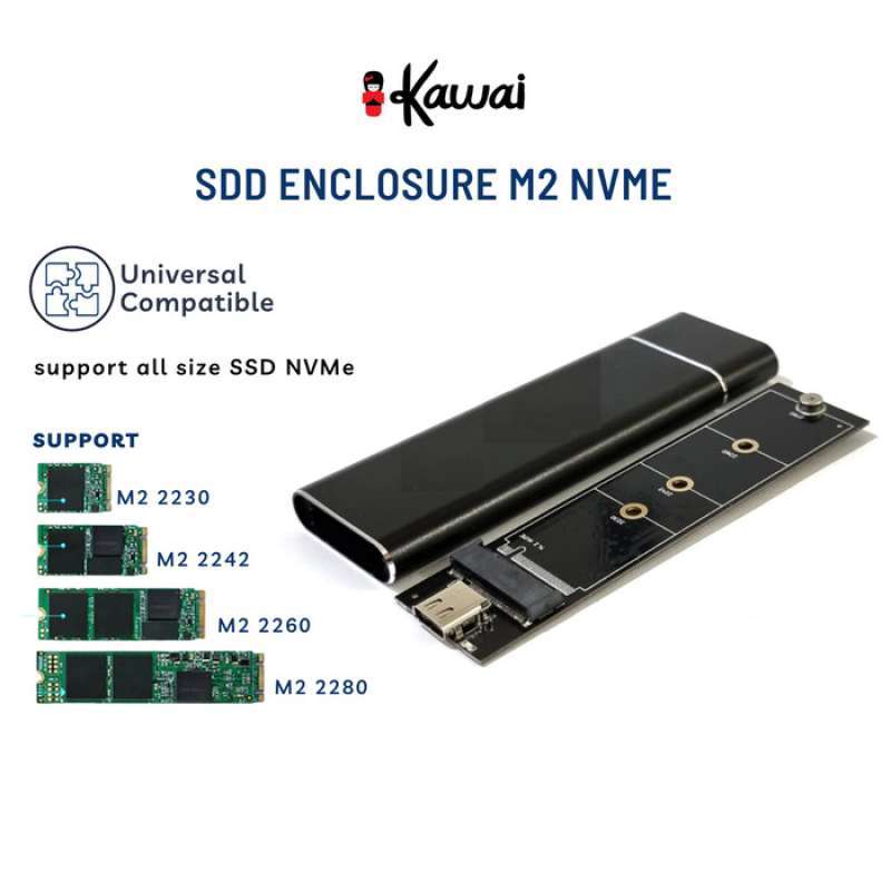 Promo Ikawai Ssd Enclosure M2 Nvme Internal Casing Ssd Usb 3.1 Type C ...