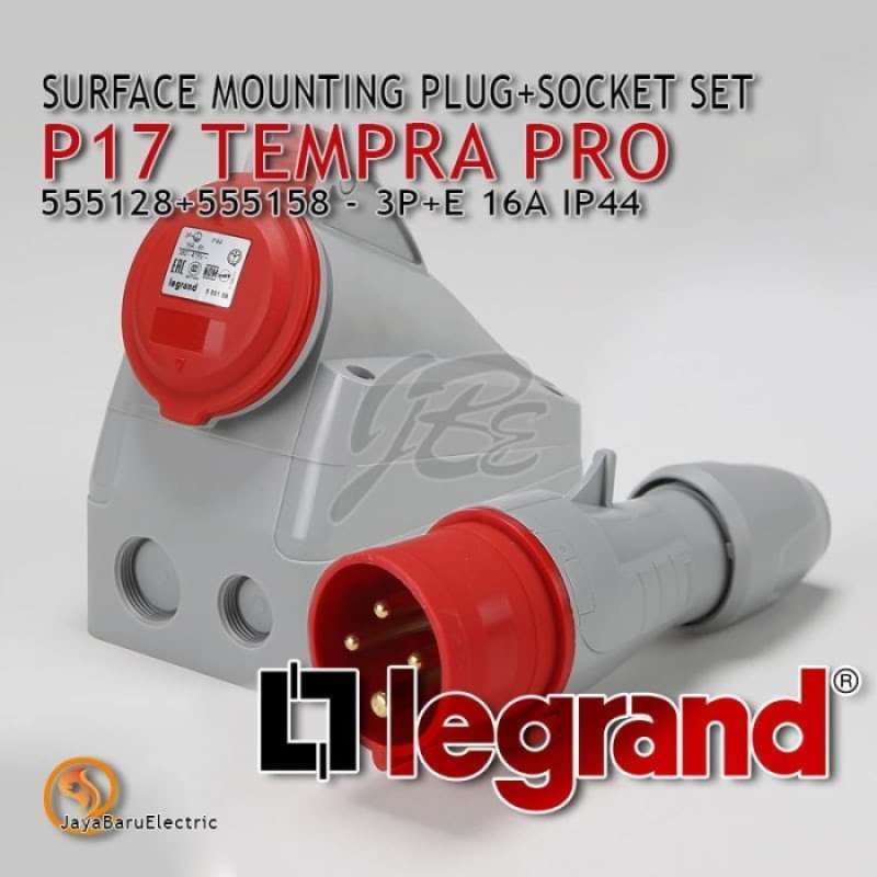 Promo Legrand Paket 1 Set Plug Surface Mounting Socket 3p+e / 4 Pin 16a ...