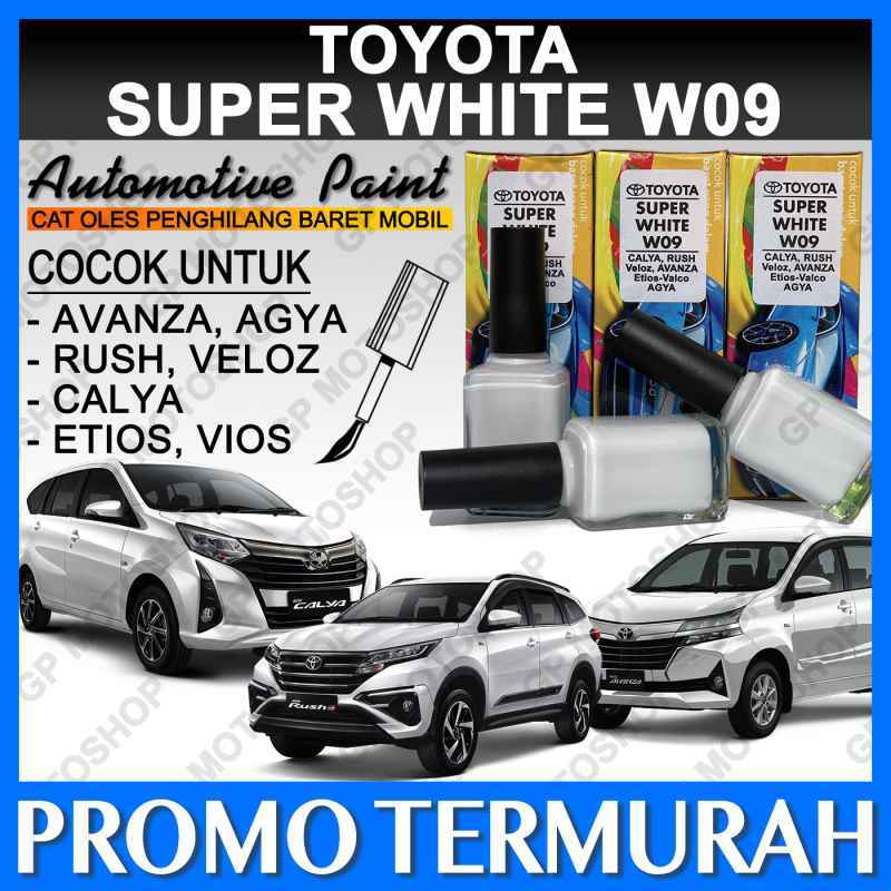 Jual Paint Up Toyota White Solid W09 Cat Oles Penghilang Baret Mobil ...
