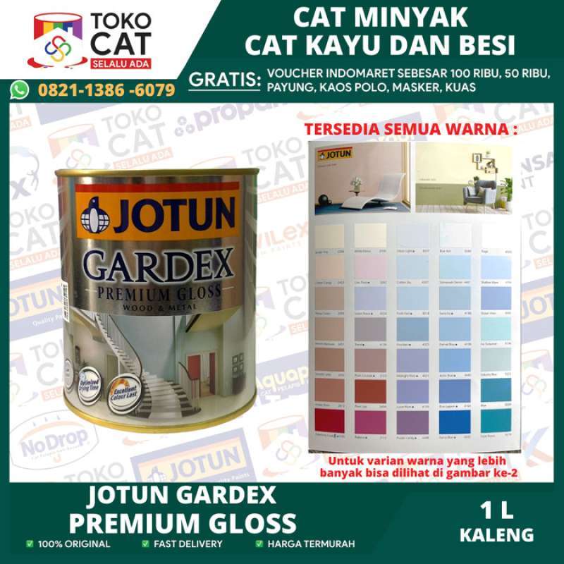 Promo Cat Kayu Dan Besi Jotun Gardex Premium Glos Warna Putih 1 Liter Diskon 50% Di Seller Han4 ...
