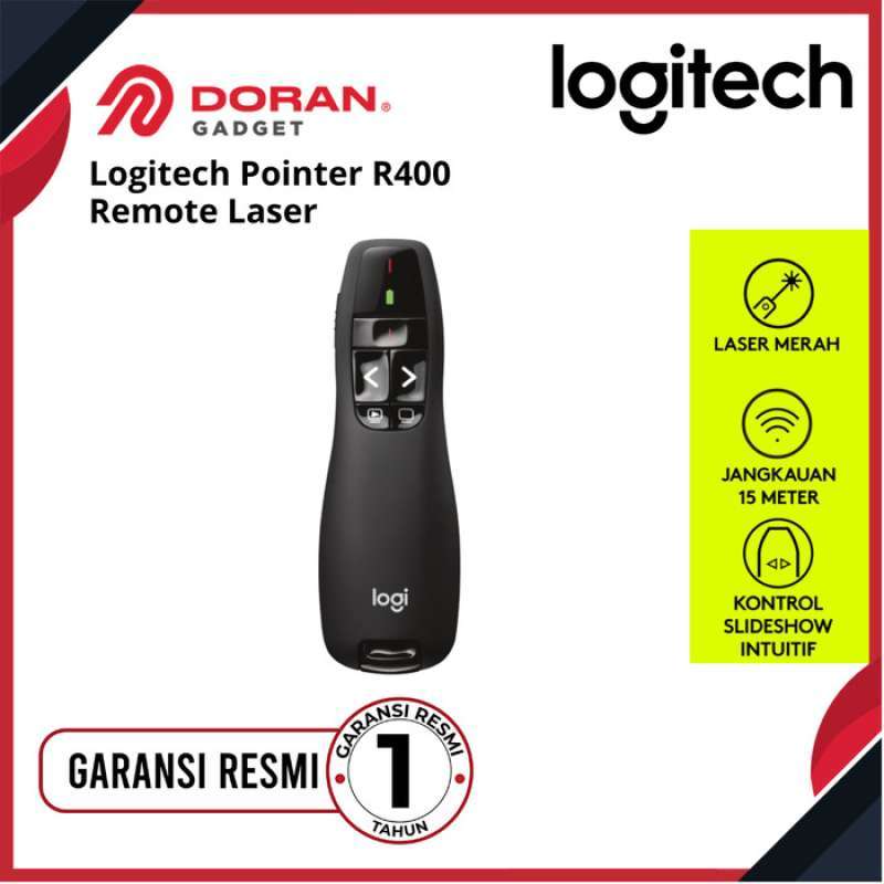 Promo Logitech R400 Remote Presenter Wireless Laser - Garansi 1 Tahun ...