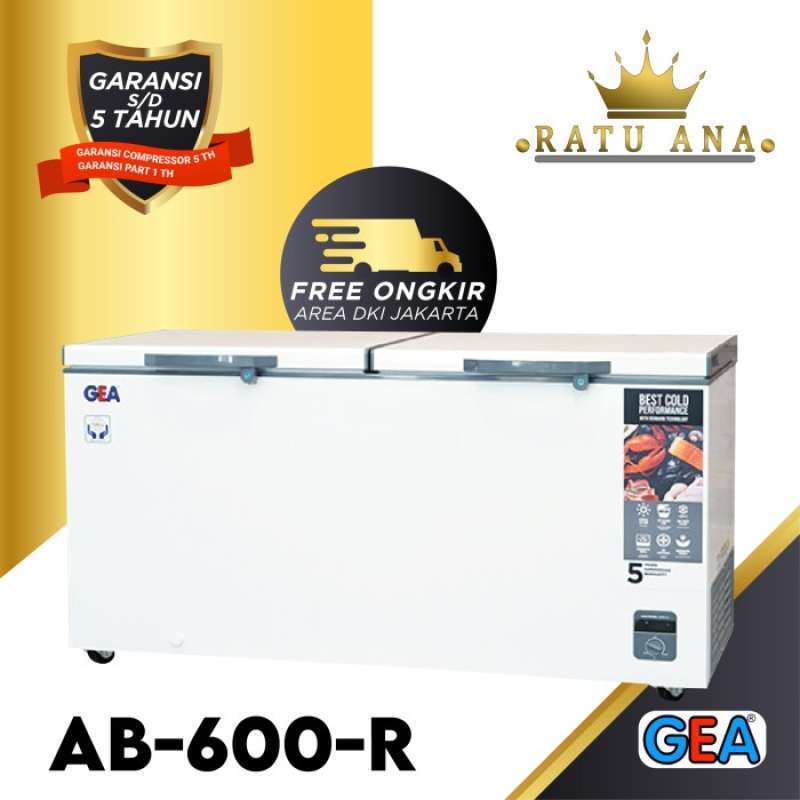 Promo Gea Chest Freezer Ab-600-r / Ab600r / Ab 600 R Diskon 2% Di ...