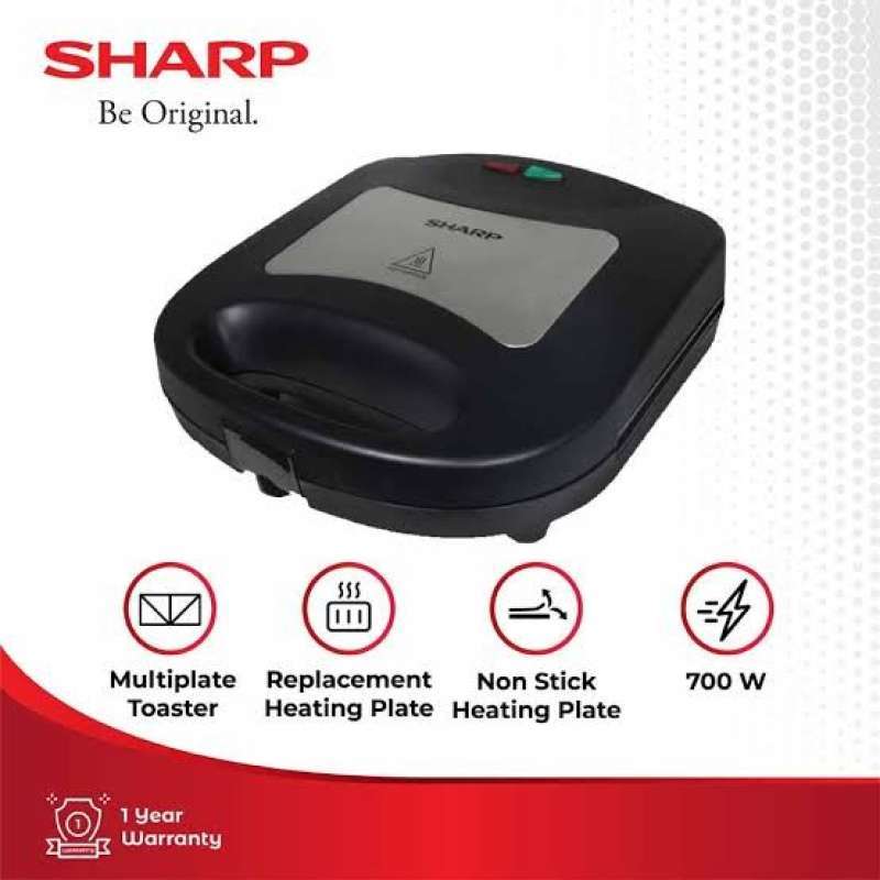 Promo Sharp Kzs-71-bk Multiplate Sandwich Toaster - Fungsi Grill Dan ...