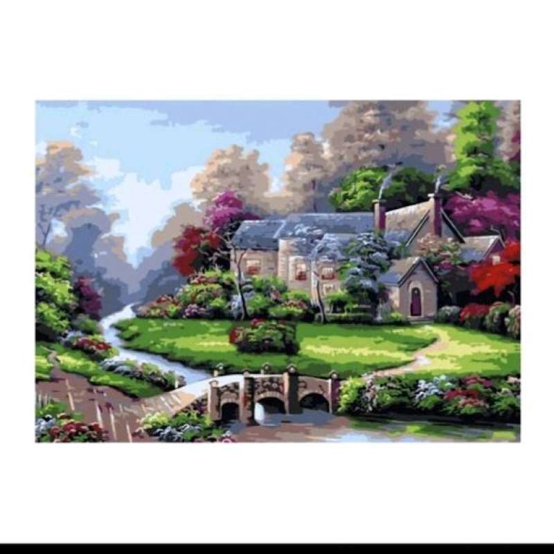 Jual Set Lengkap Kristik Ukuran Besar 40 X 50 Cm Motif Bunga Dan ...