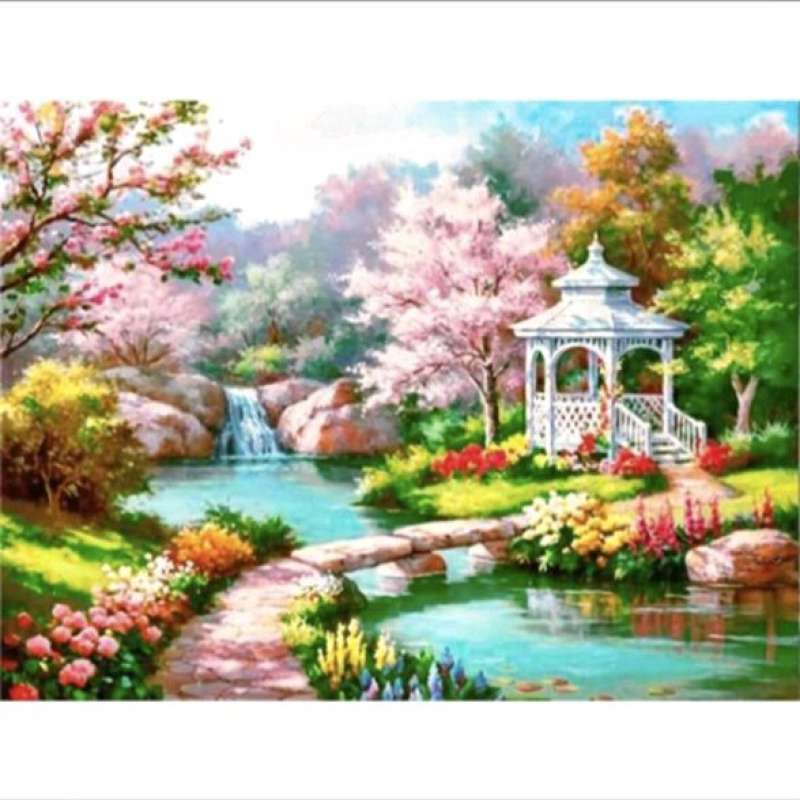 Jual Set Lengkap Kristik Ukuran Besar 40 X 50 Cm Motif Bunga Dan ...
