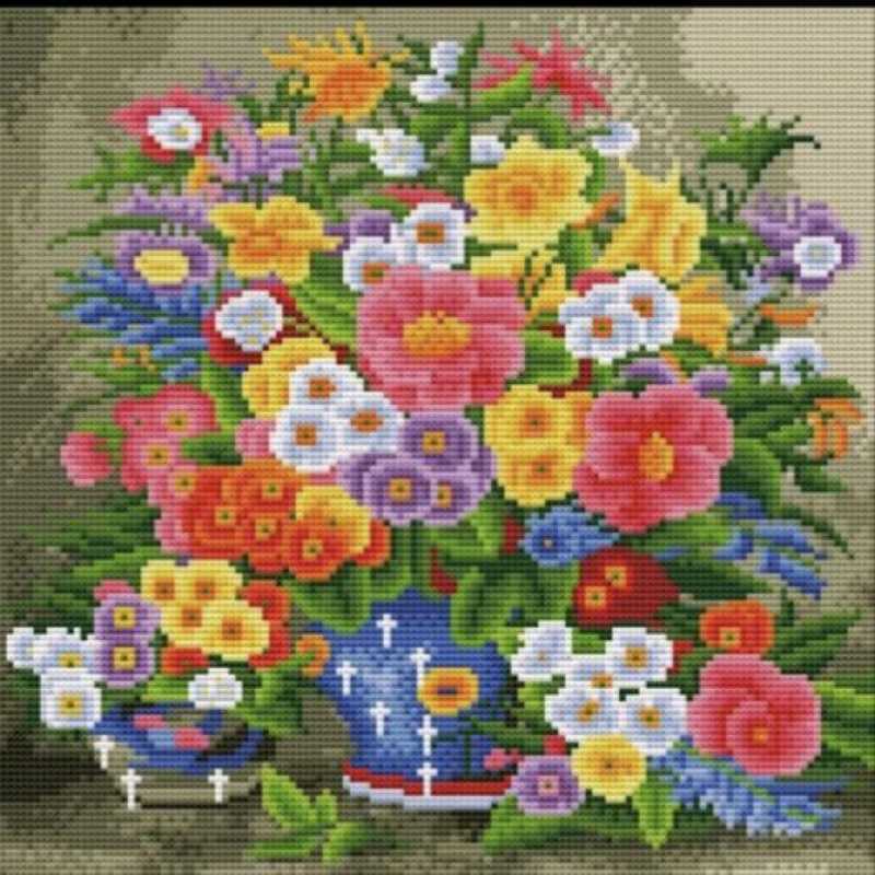 Jual Set Lengkap Kristik Ukuran Besar 40 X 50 Cm Motif Bunga Dan ...