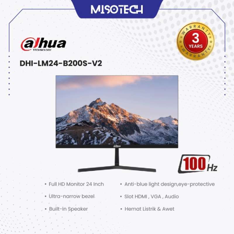 Promo Monitor Led 24 Inch Dahua Dhi-lm24-b200s Full Hd Va Speaker Bezelless Diskon 23% Di Seller ...
