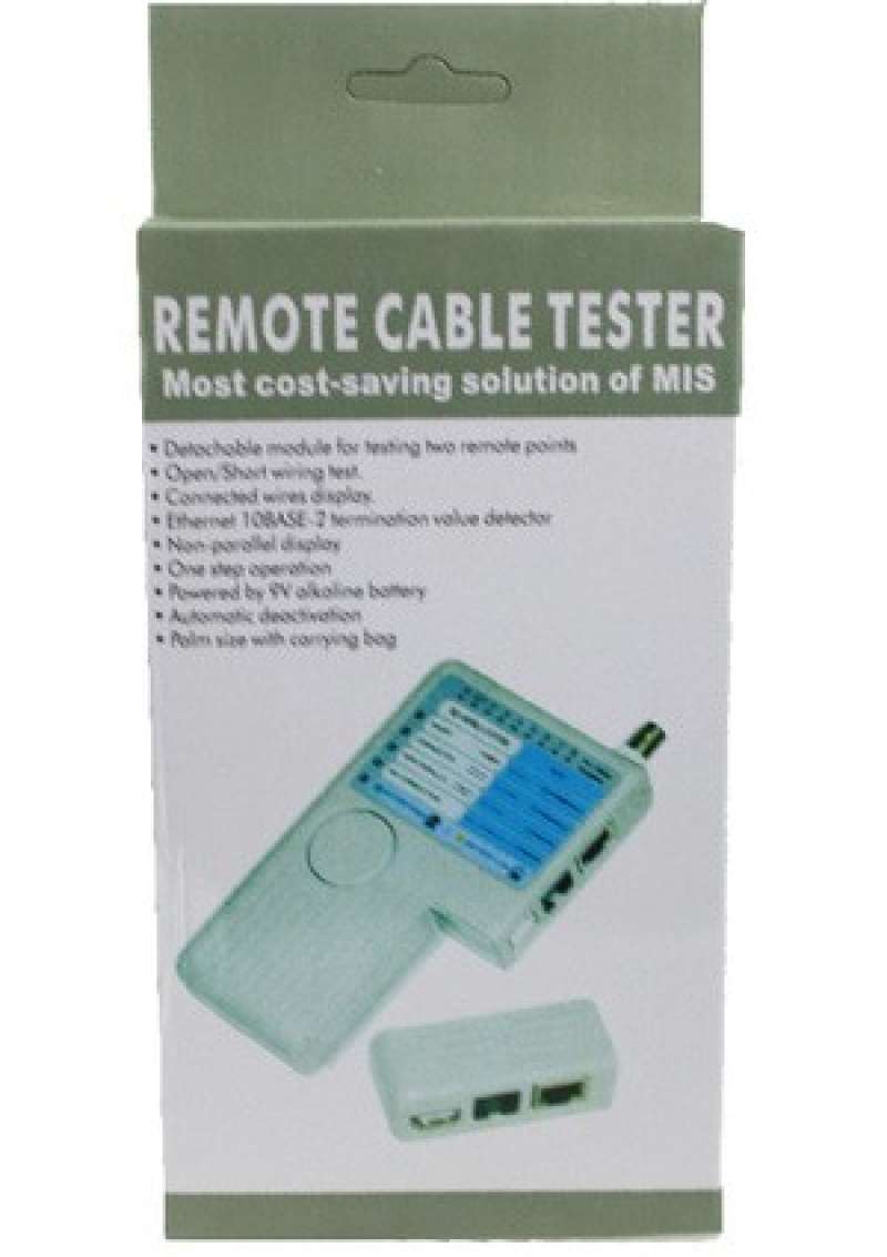 Promo Remote Cable Tester 4in1 ( Rj-45, Rj-11, Usb & Bnc ) Diskon 23% ...