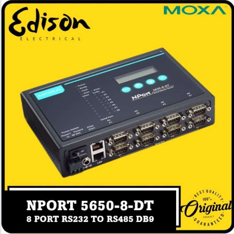Promo Moxa Nport 5650-8-dt 8-port Rs-232/422/485 Serial Device Servers Diskon 23% Di Seller ...