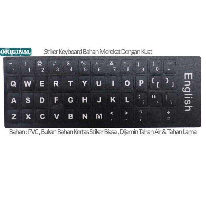 Jual Stiker Sticker Keyboard Untuk Laptop Atau Pc Warna Hitam Di Seller ...