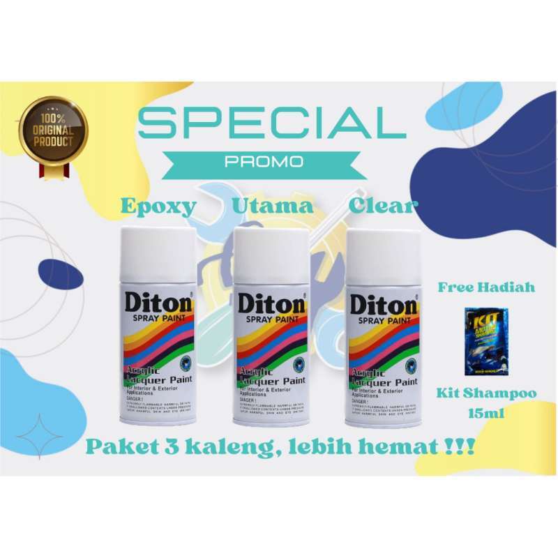 Jual Paket Promo 3 Kaleng - Cat Semprot Pilok Diton 300cc 100% Original ...