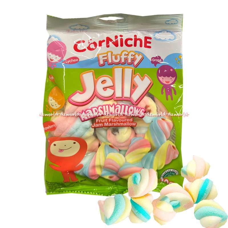Jual Corniche 70gr Fluffy Jelly Marshmallows Marsmelow Cornice Fruit ...
