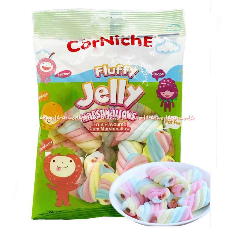Jual Corniche 70gr Fluffy Jelly Marshmallows Marsmelow Cornice Fruit ...