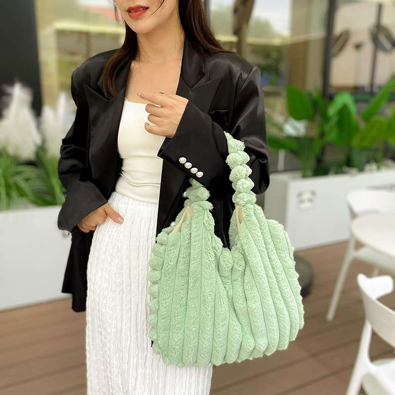 Jual Foxy - Plush Korean Bag Tas Puff Totebag Bulu Tebal Di Seller ...