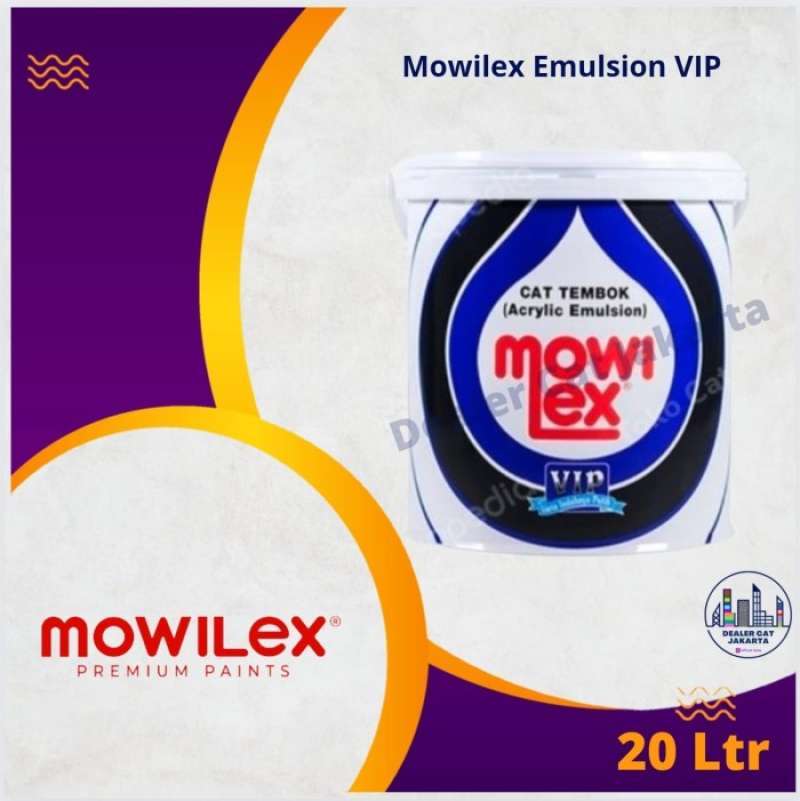 Promo Cat Tembok Mowilex Emulsion Vip-1000 Putih Prima - 20 Ltr Diskon ...