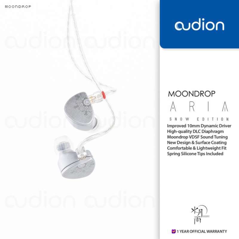 Promo Moondrop Aria Snow Edition Diamond-like Dynamic Driver Hifi In ...