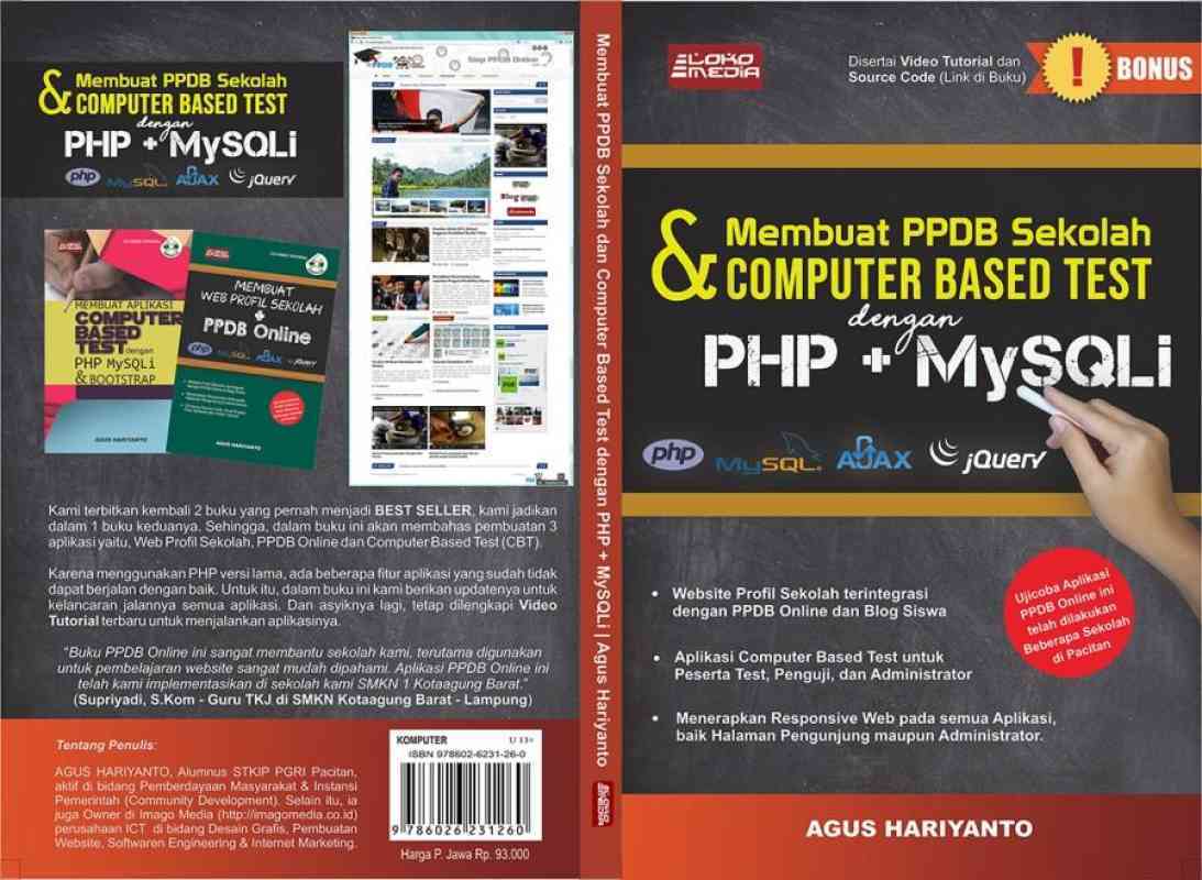 Jual Buku Membuat Ppdb Sekolah Dan Computer Based Test Dengan Php ...