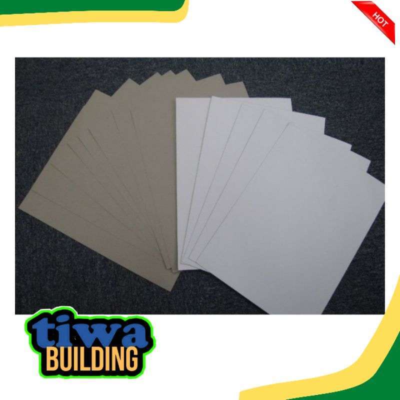 Jual Kertas Duplex/karton Duplex Putih Abu Abu Perpack Isi 110 Lembar ...