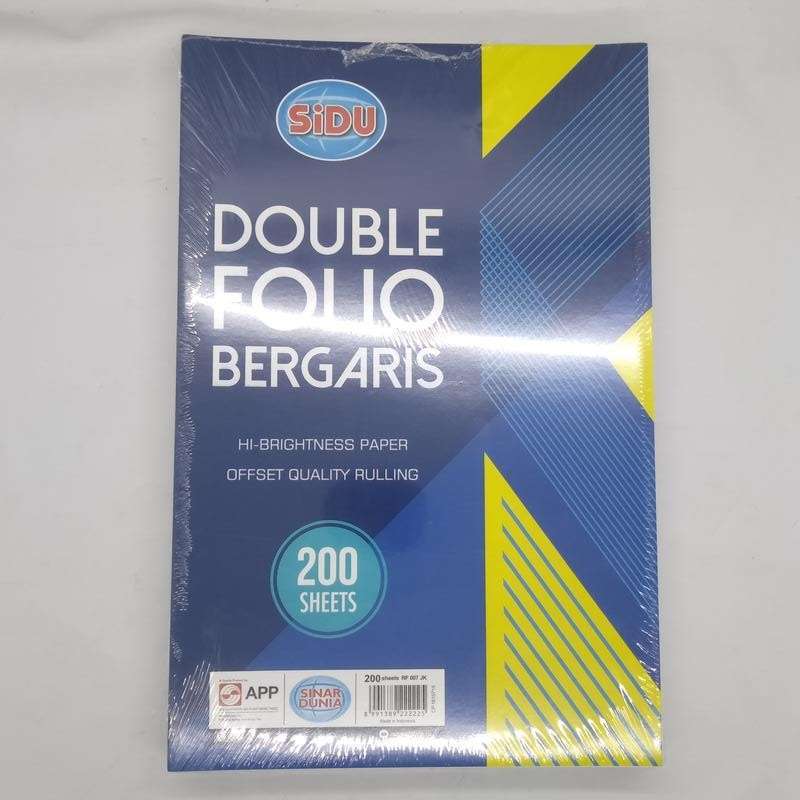 Jual Kertas Double Folio Sidu 200 Lembar Di Seller Mahkota Komputer ...