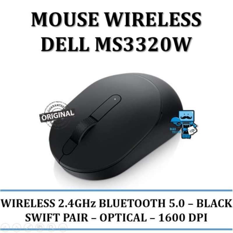 Promo Dell Wireless Mouse Ms3320w - Black Diskon 33% Di Seller Farwa ...