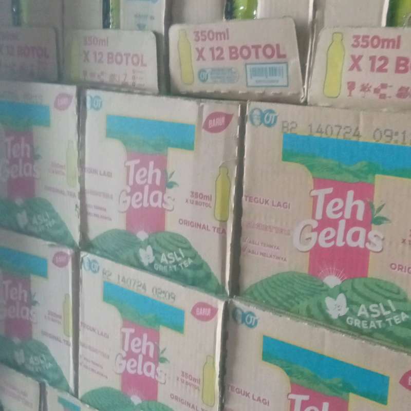 Promo Teh Gelas Botol 350ml Diskon 8% Di Seller Kmp Distributor ...