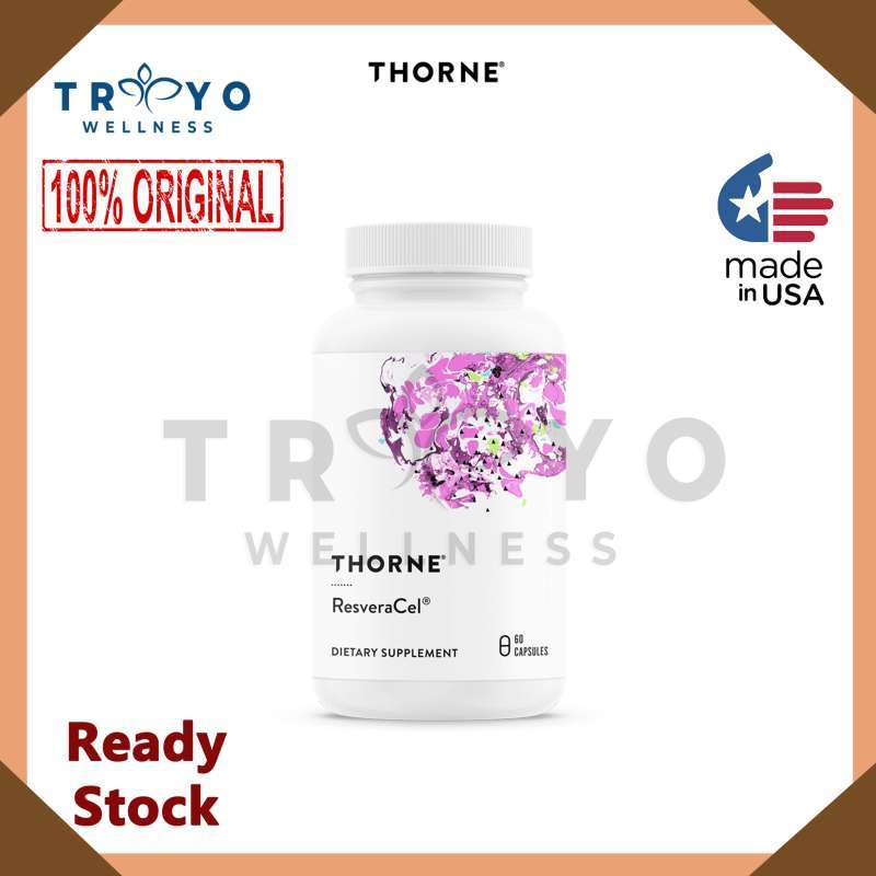 Jual Thorne Research Resveracel Isi 60 Resveratrol Quercetin Cell Metabolism Nicotinamide ...