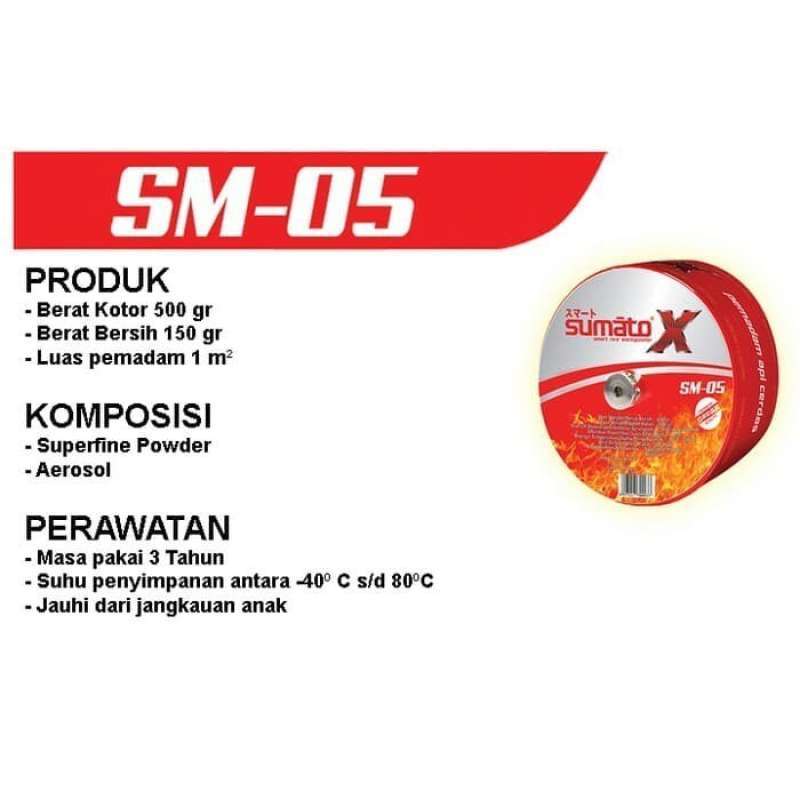 Promo Sumato X Sm-05 Alat Pemadam Otomatis Apar Racun Api Sm05 / Sm 05 ...