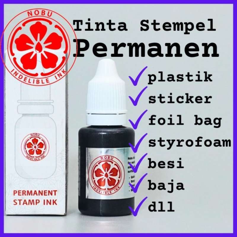 Jual Nobu Ink - Tinta Stempel Permanen | Expired Date Ink 10 Ml - Nobu ...