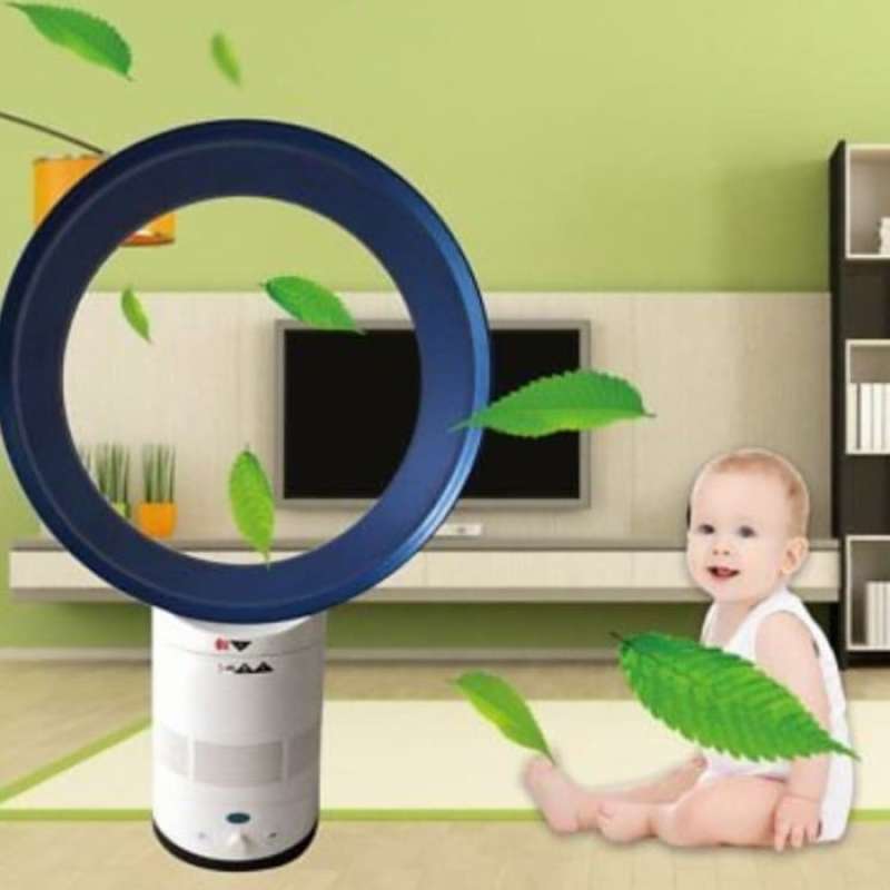 Promo 12-inch Mini Portable Bladeless Fan Children Safe Home Air ...