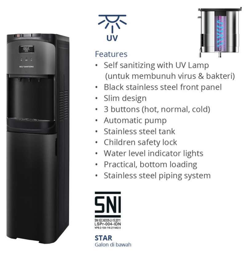 Promo Star Water Dispenser Galon Bawah (gea) Terbaik Diskon 4% Di ...