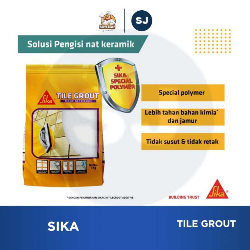 Promo Sika Tile Grout Pengisi Nat Keramik Marmer Granit Mosaik 1kg ...