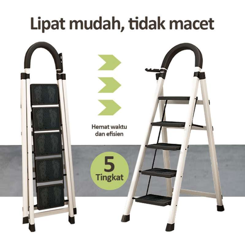 Promo Reaim Tangga 5/6 Step Rumah Lipat Tangga Besi Lipat Household ...